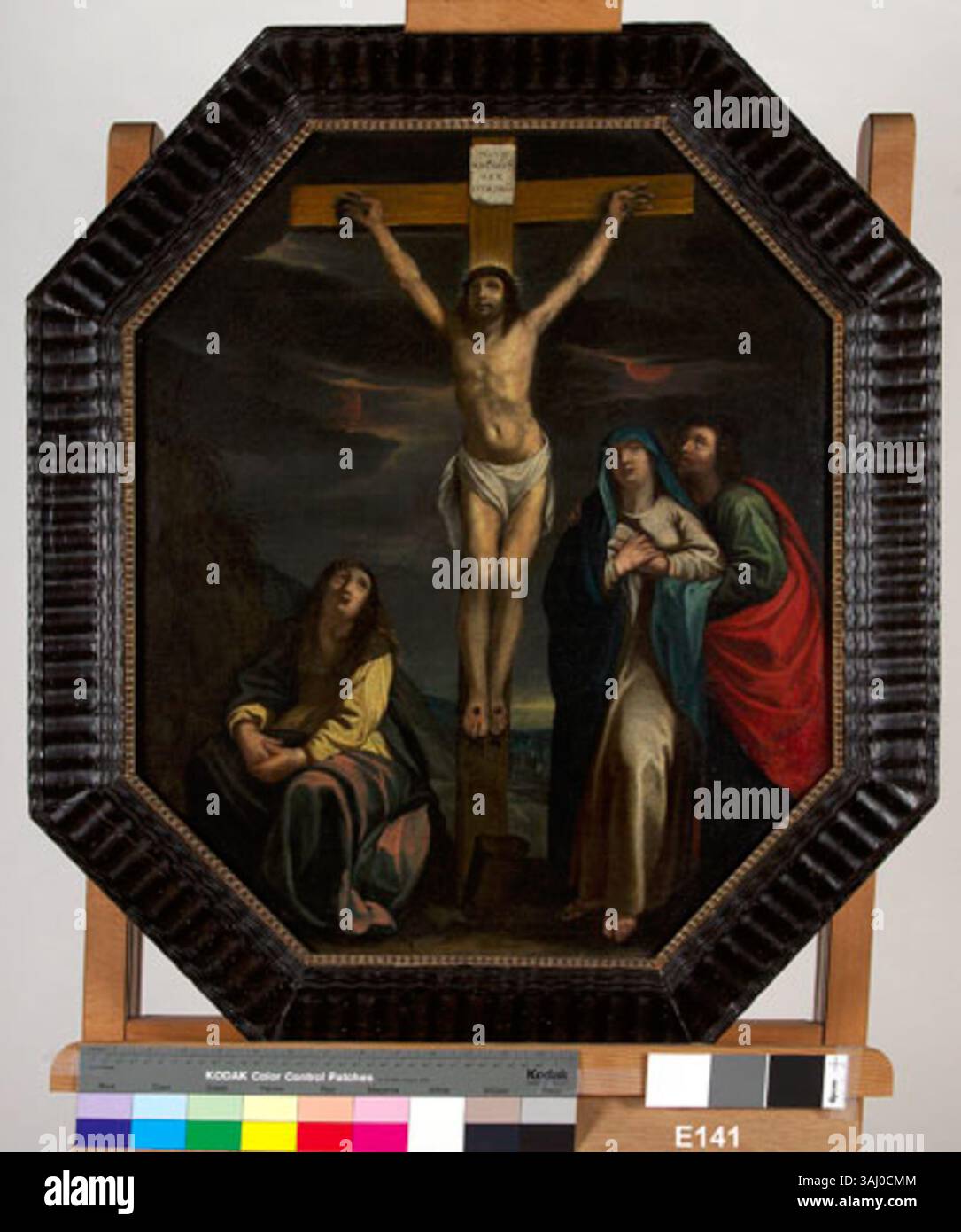 Paolo Veronese's painting 'Christ on the Cross' depicts the crucifixion of Jesus, painted ...