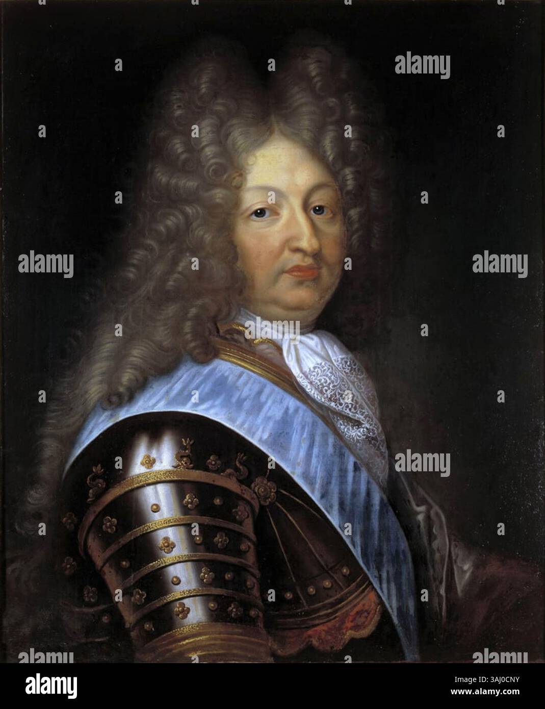This 17th-century portrait by Pierre Mignard depicts the Grand Dauphin ...
