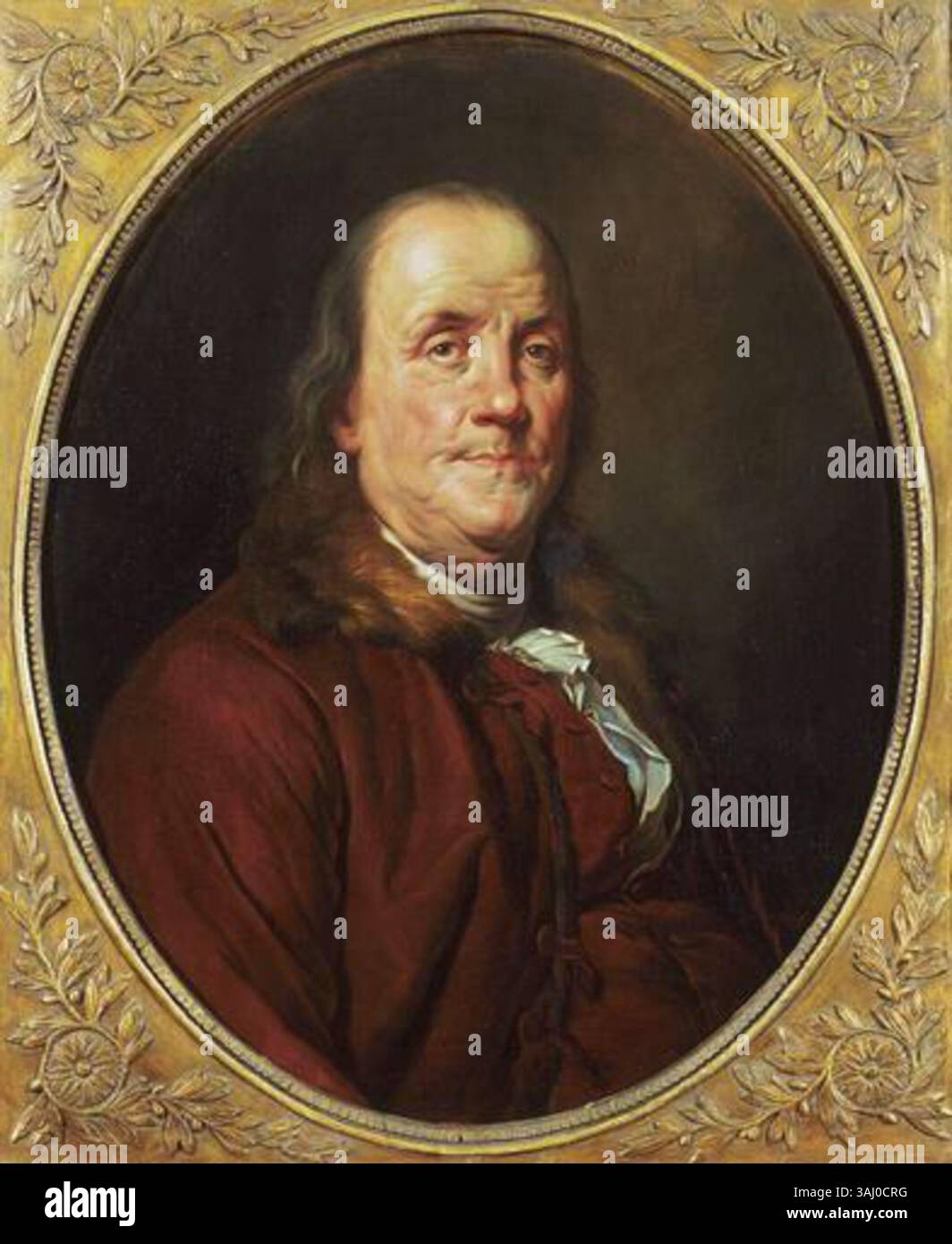 This portrait of Benjamin Franklin, painted by Alexander Roslin between ...