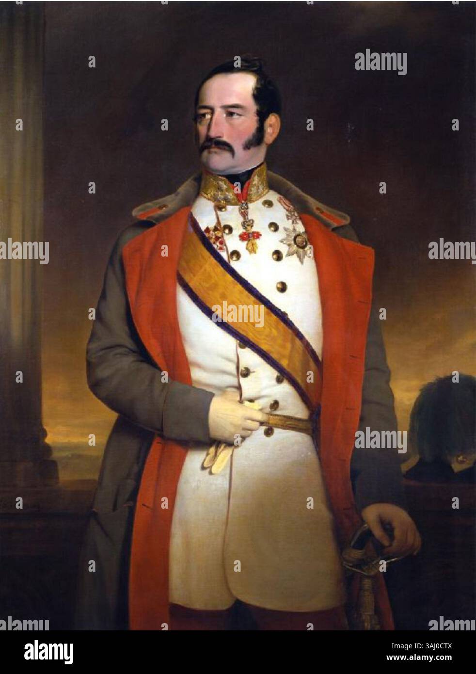 Portrait of Prince Karel II. of Schwarzenberg, an important figure of ...