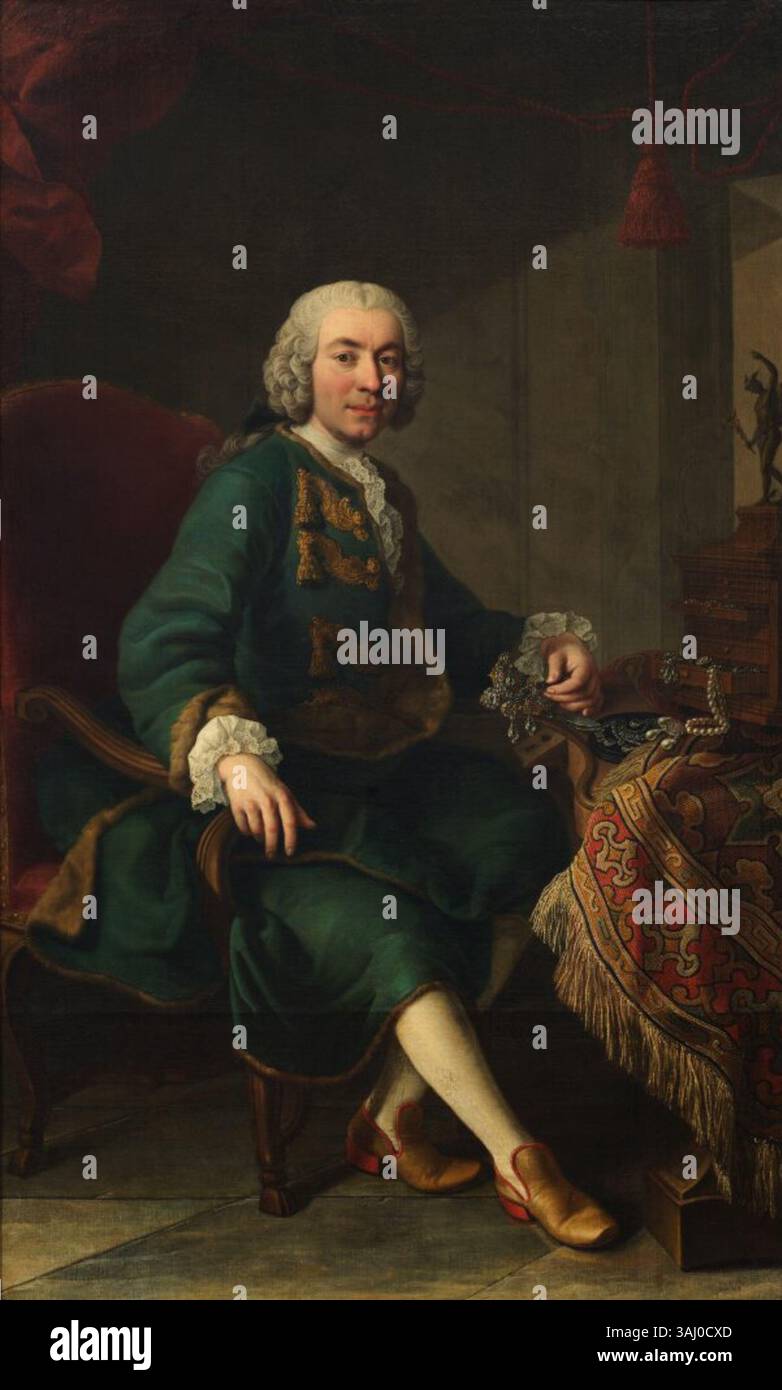 This 1760s portrait by Martin van Meytens depicts Johann Michael von ...