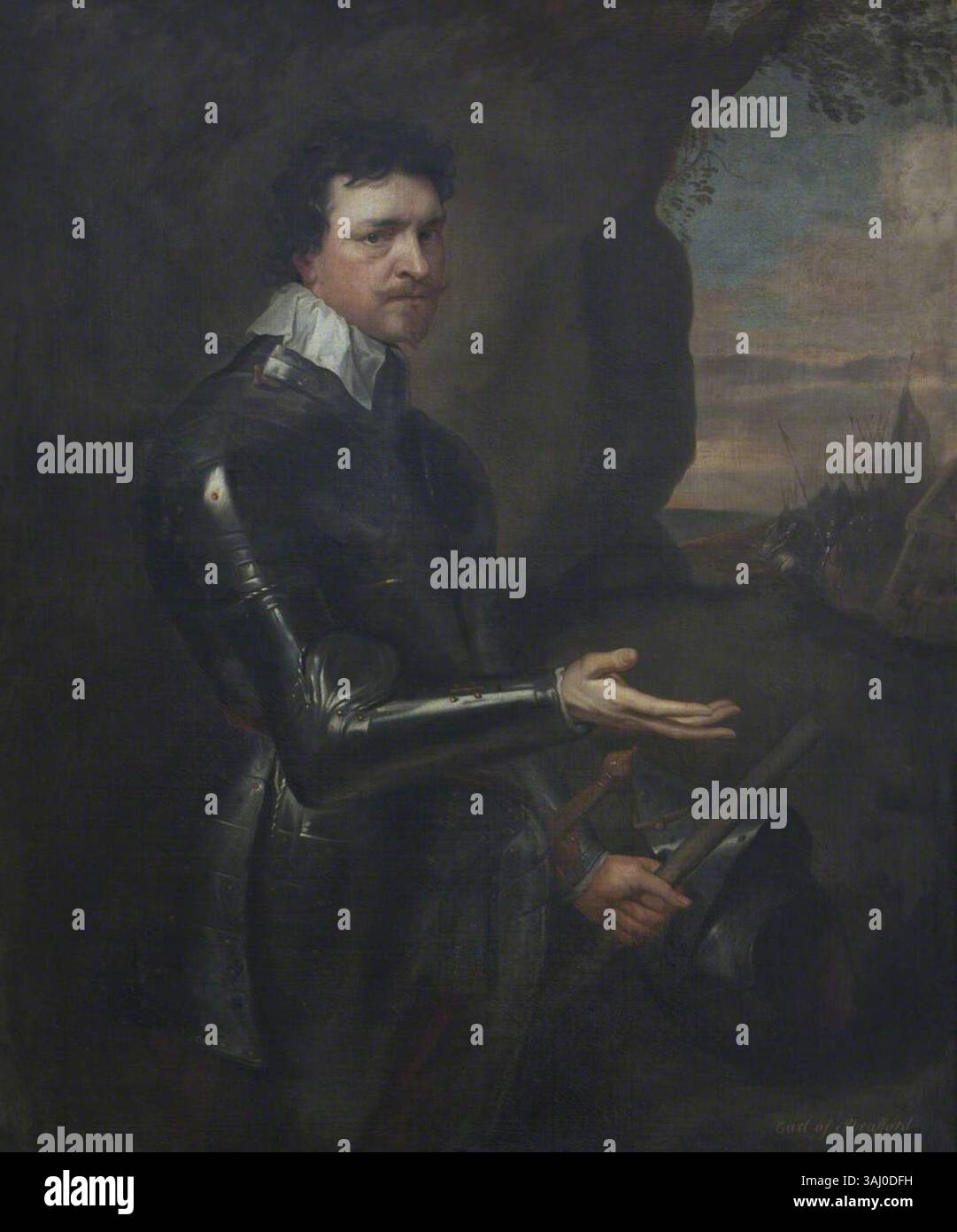 This portrait of Thomas Wentworth, 1st Earl of Strafford, painted in ...