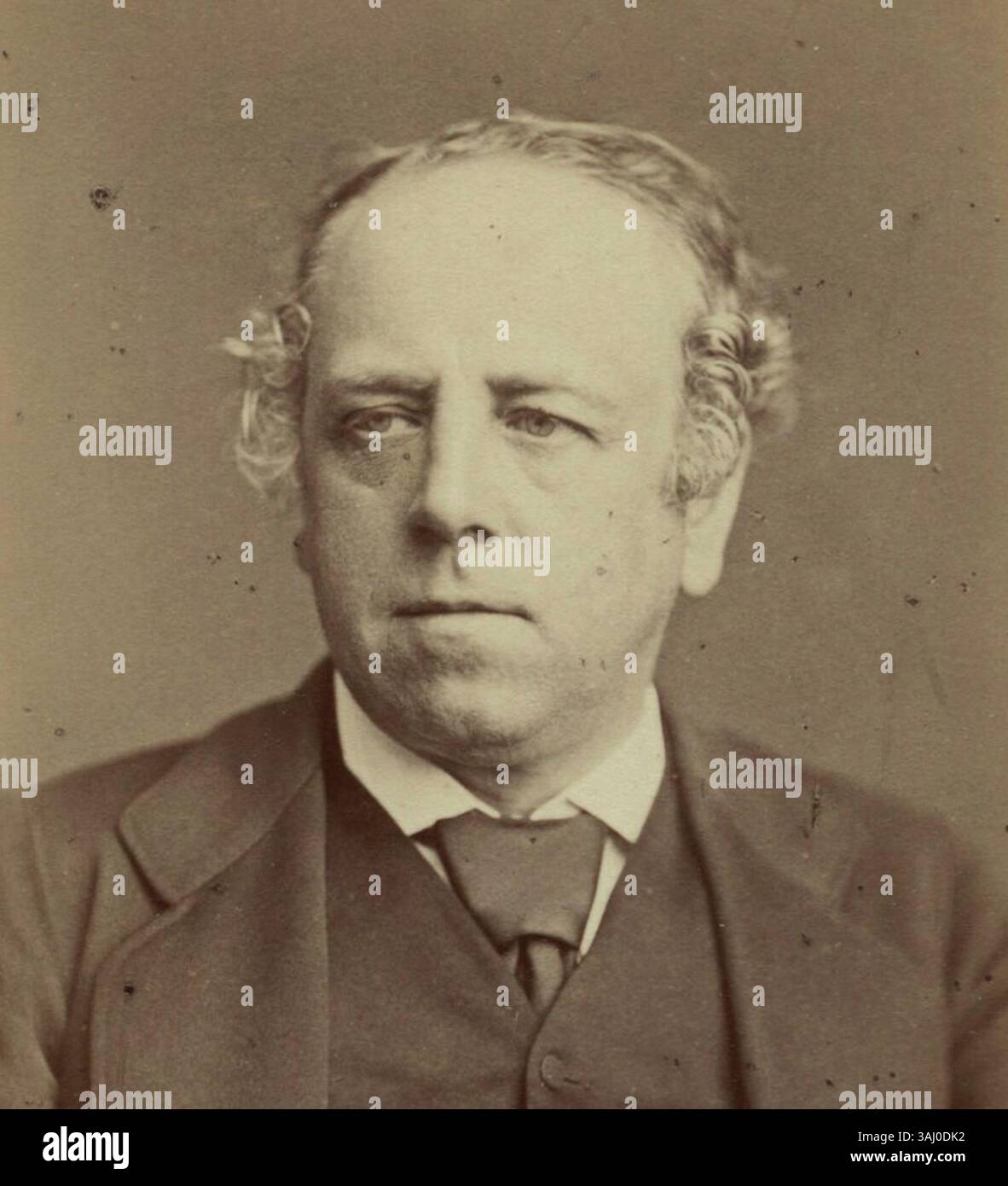 A cropped 1874 carte de visite photograph of David Nunn Fisher ...