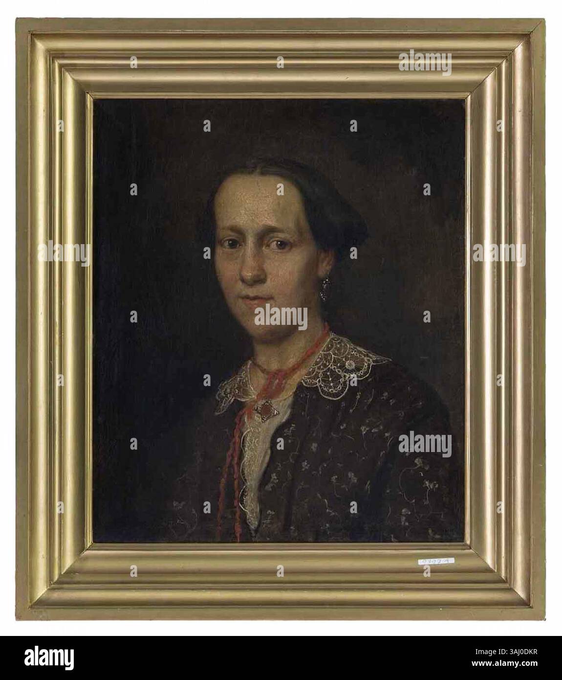 This 1864 oil portrait by Lawrence Alma-Tadema depicts Johanna Arnolda ...