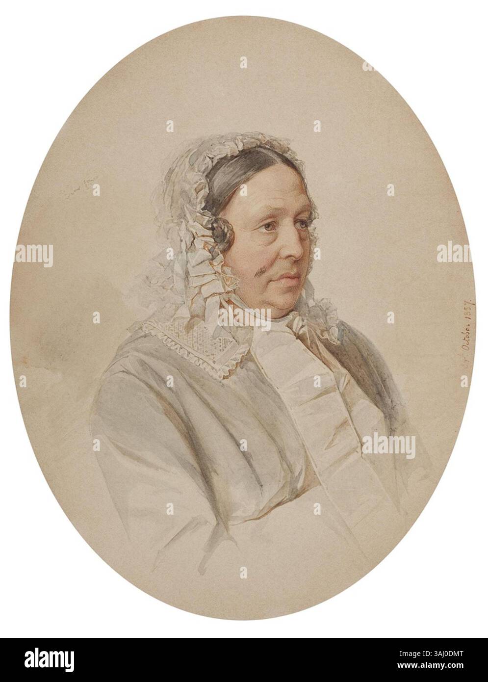 This 1857 portrait by Woldemar Hau features Luisa Maria Bogdanovna ...