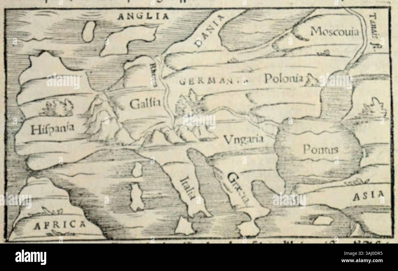 This map of ancient Europe, created by Sebastian Münster in 1558 ...