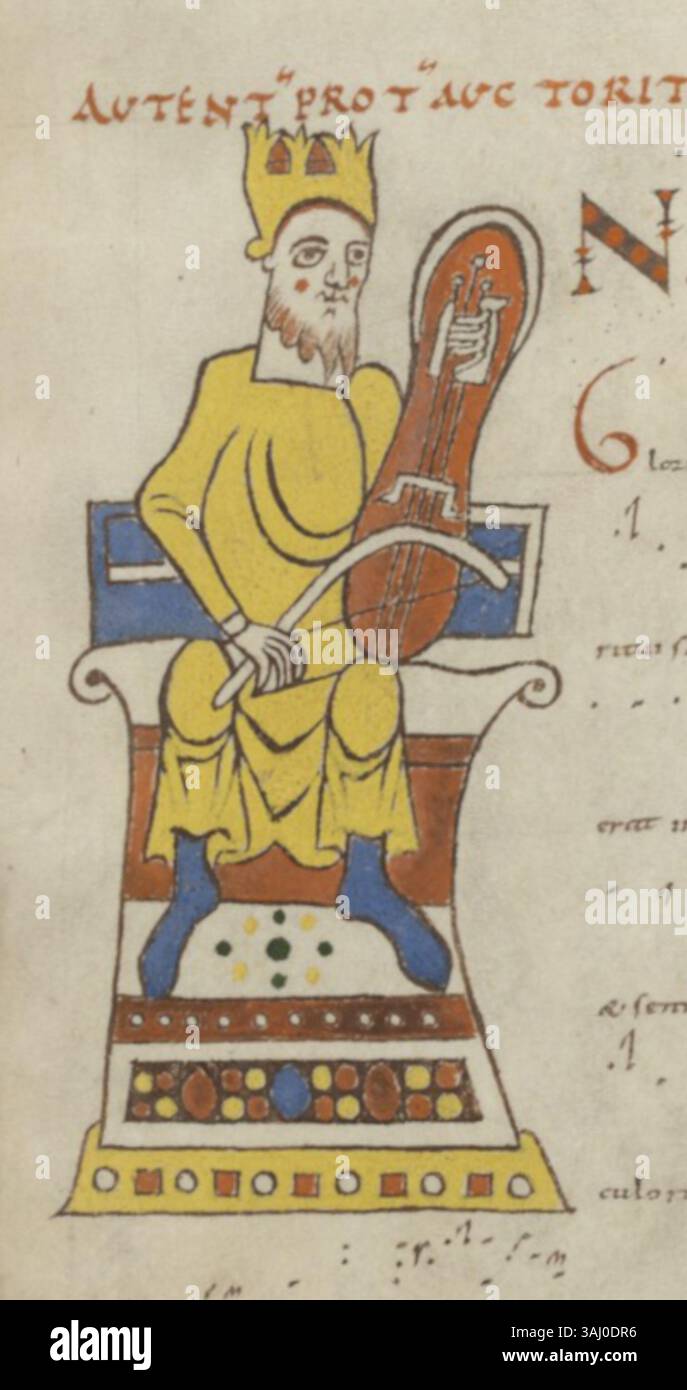 Crwth depiction hi-res stock photography and images - Alamy