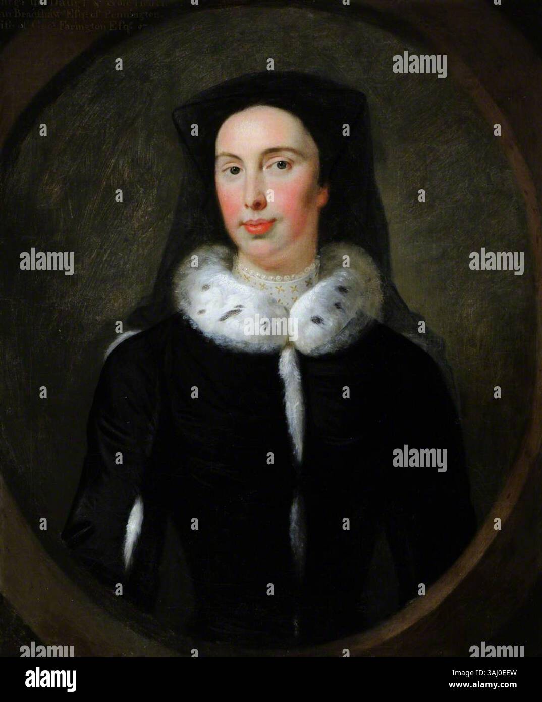 This portrait, attributed to Edward Penny, depicts Margaret Bradshaw ...