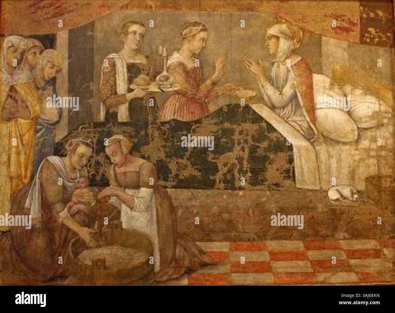 Giovanni Bellini's 'The Birth of the Virgin Mary' (circa 1453) is a ...