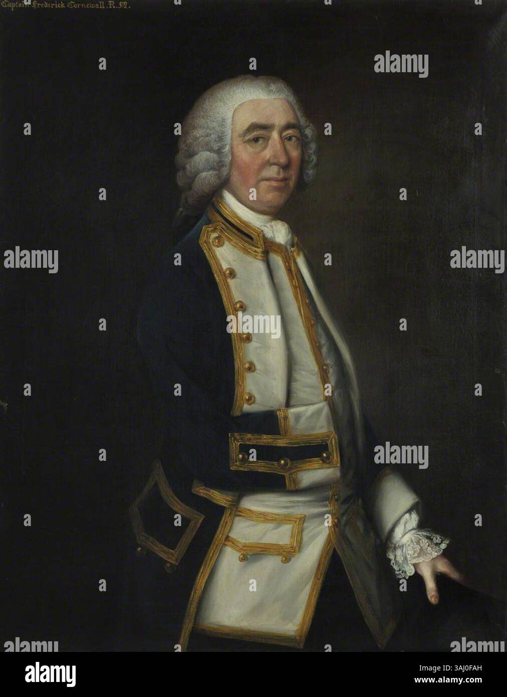This portrait, painted circa 1765, depicts Captain Frederick Cornewall ...