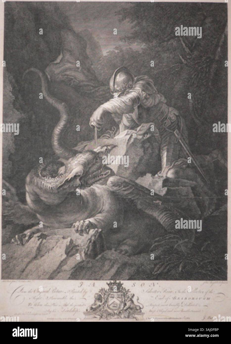 Richard Earlom’s 1765 print 'Jason, after a painting by Salvator Rosa ...