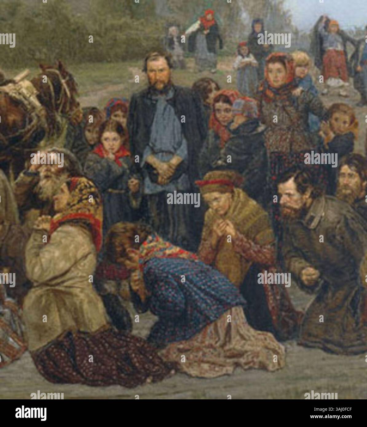 'Welcoming the Ikon' by Konstantin Savitsky, painted in 1878 ...