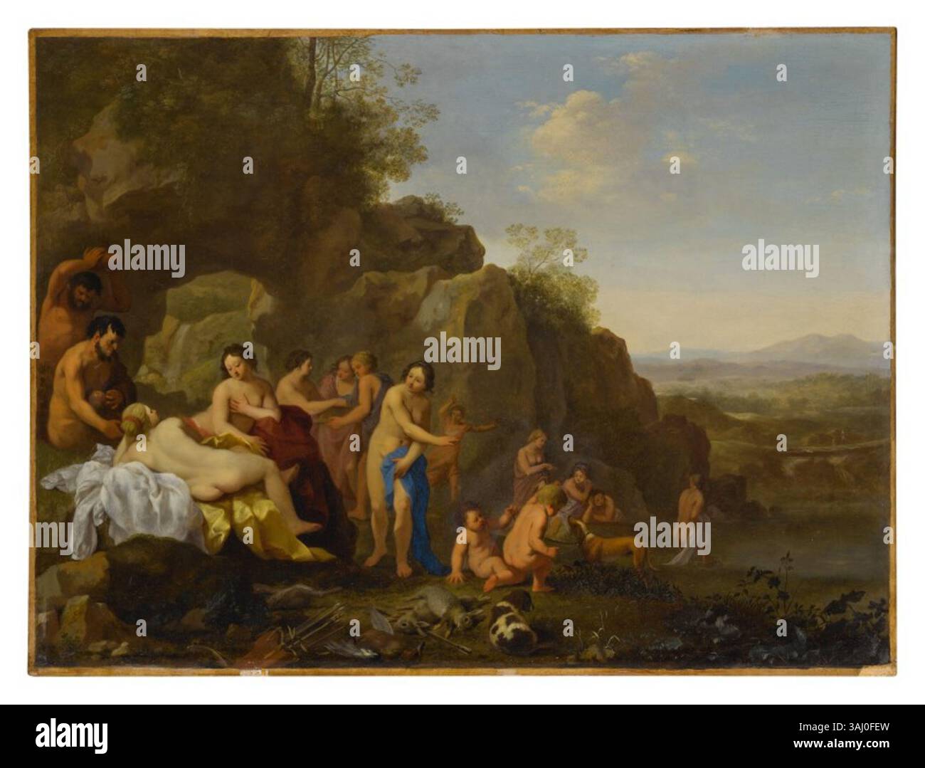 This 17th-century oil painting by Cornelius van Poelenburgh shows the ...