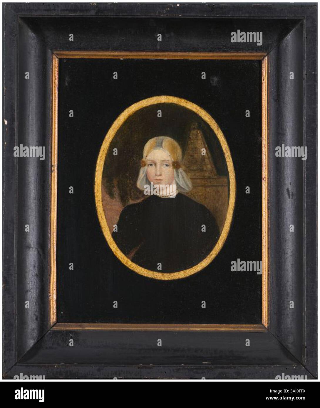 This portrait painting of Sjoukje Riekeles Zetstra, created in 1864, is ...