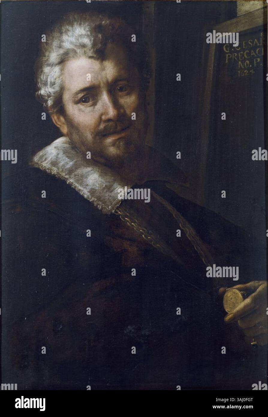 Self-portrait of Giulio Cesare Procaccini, created in 1624, reflecting ...