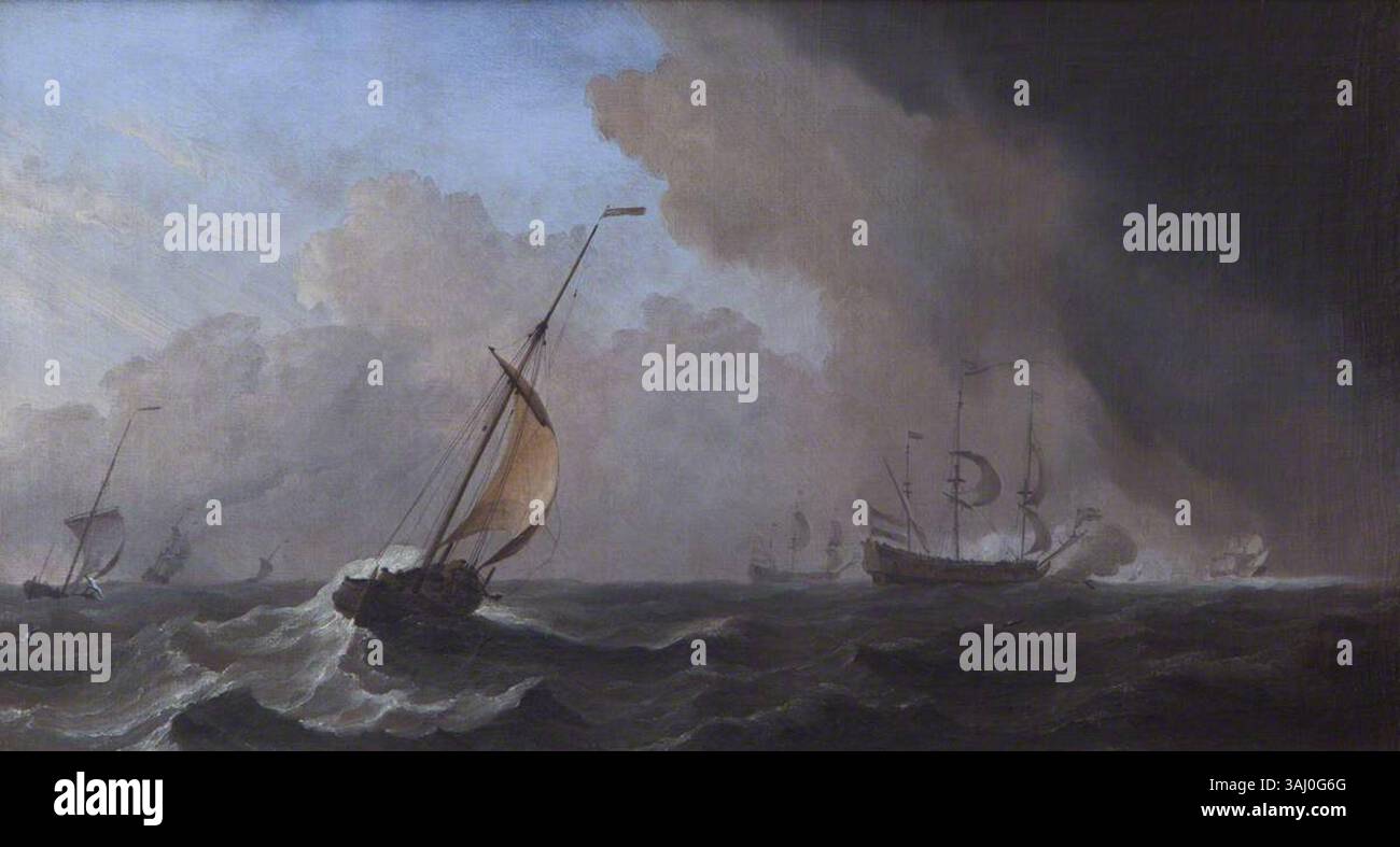 This oil on canvas painting, created between 1650 and 1707 by the ...