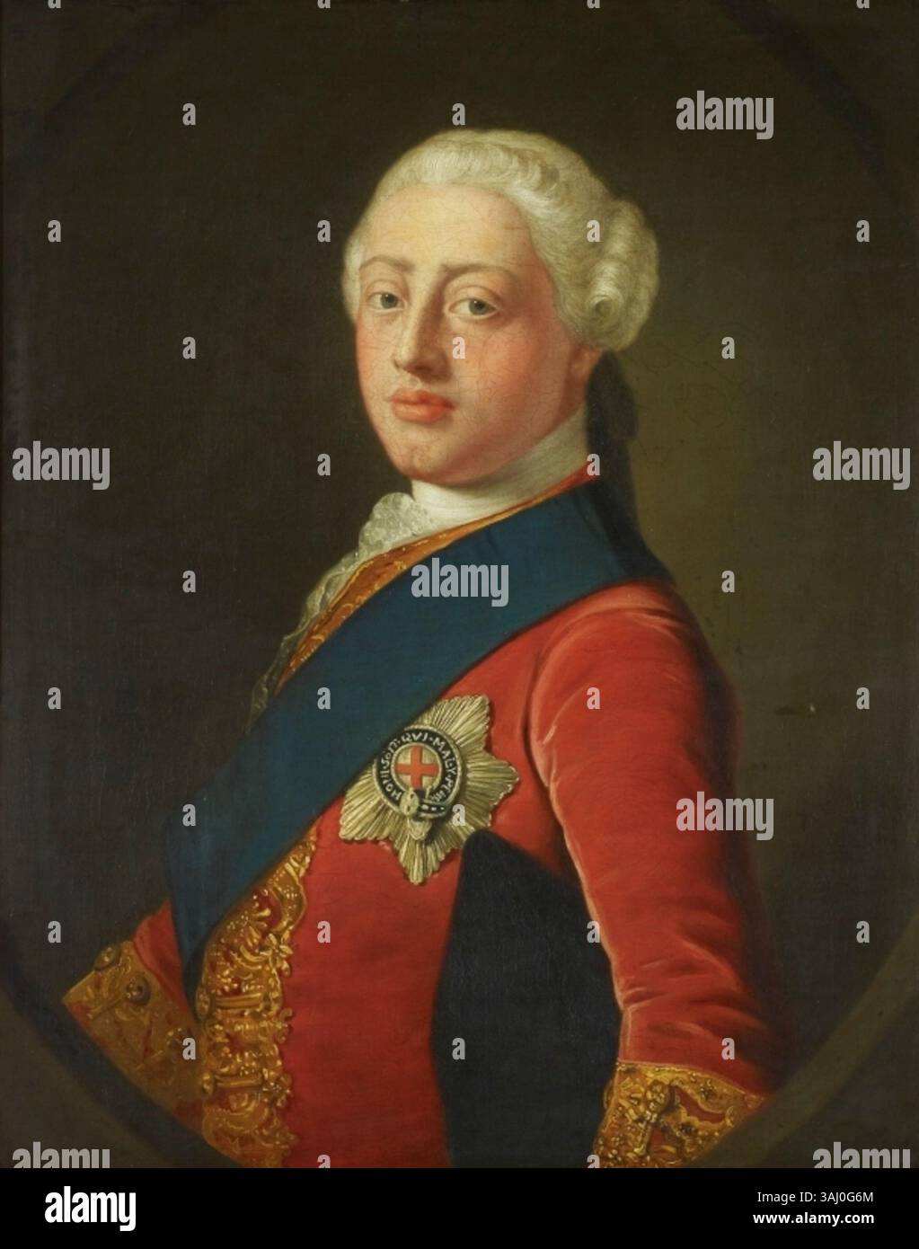 A portrait of George III (1738-1820) when he was Prince of Wales ...