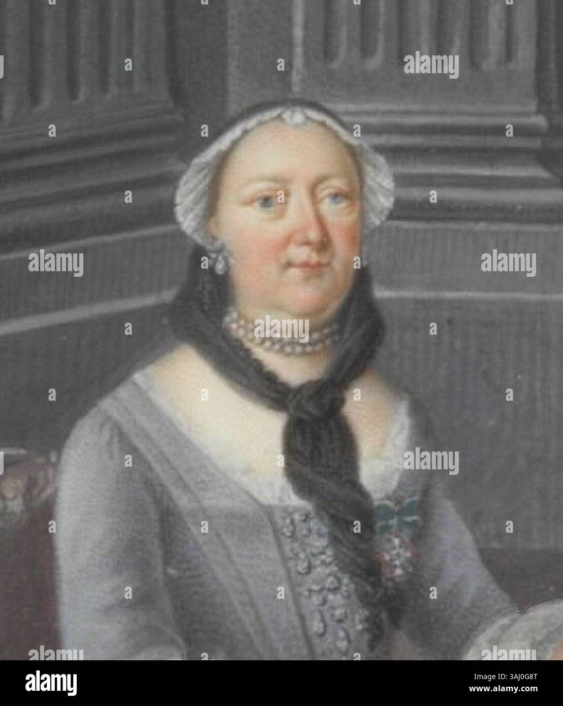 A presumed 1717 portrait by Johann Alexander Müller, depicted ...