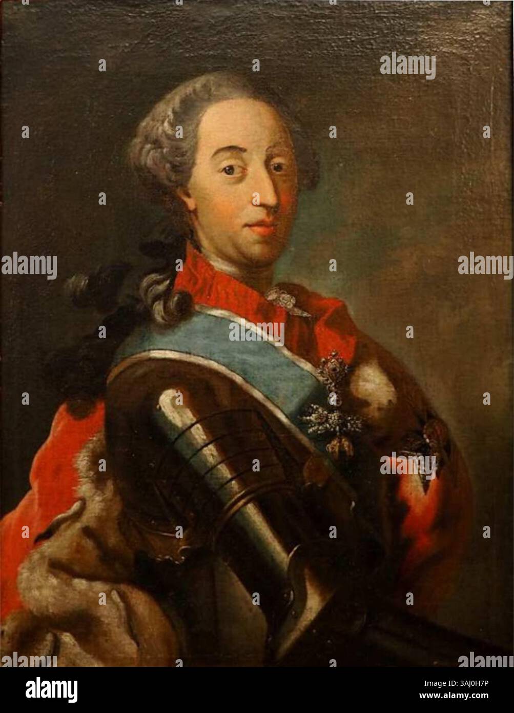 This 18th-century oil painting depicts Duke Clement Francis of Bavaria ...