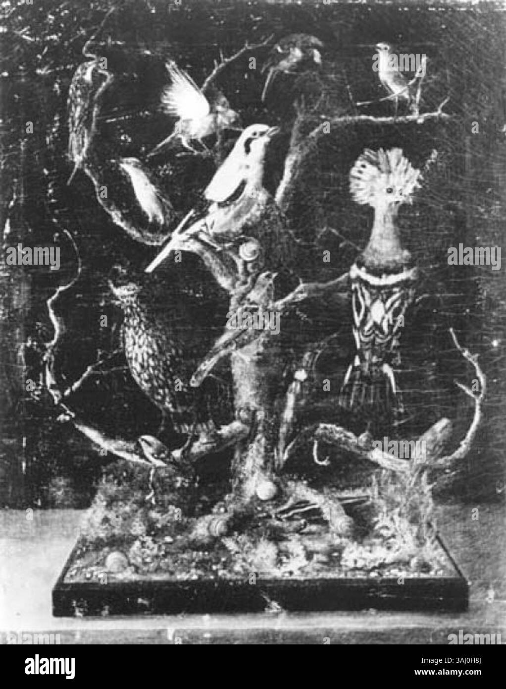 This still life by Gabriel Germain Joncherie depicts a tree with ...