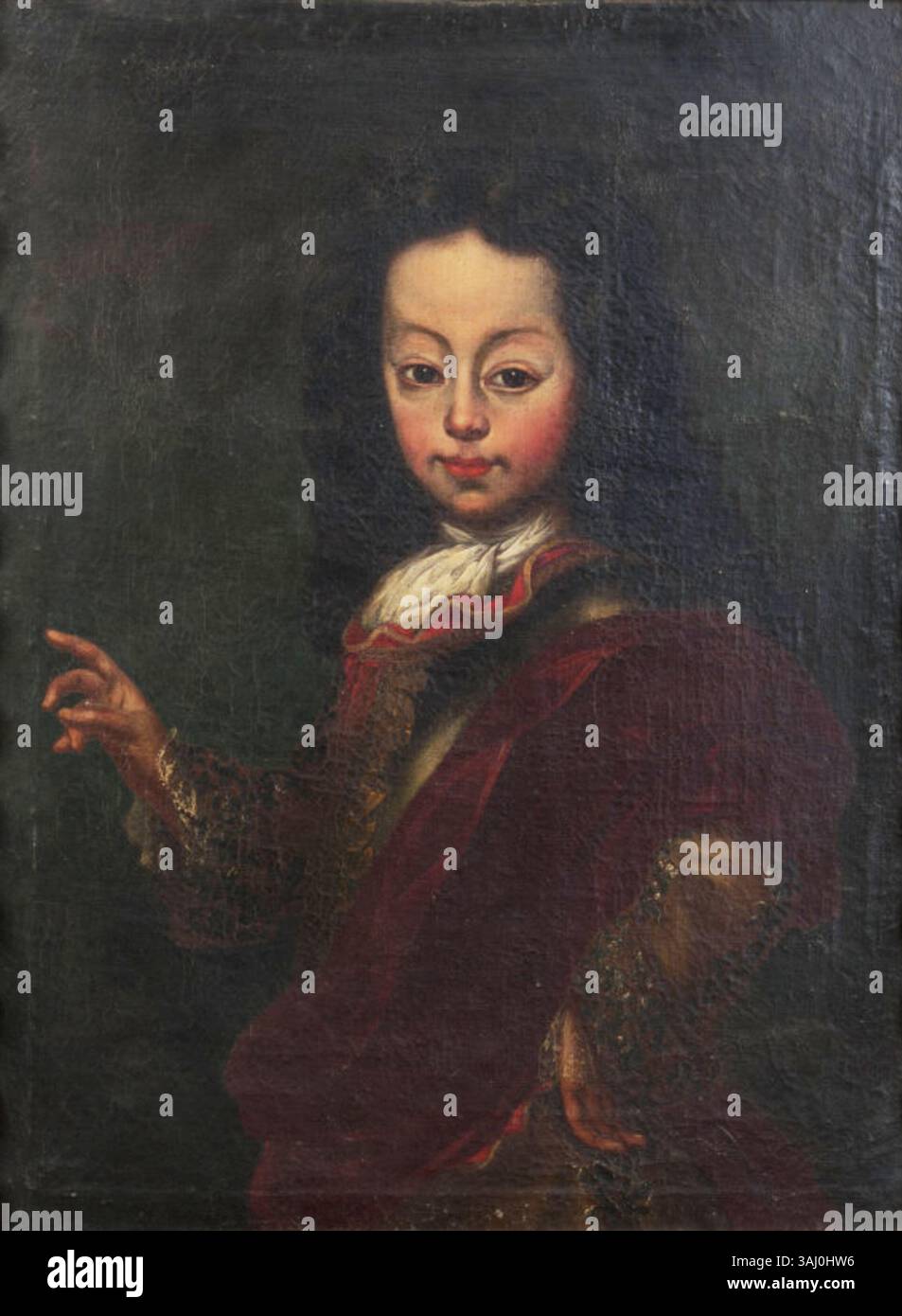 This 18th-century oil painting, attributed to the Piedmontese School ...