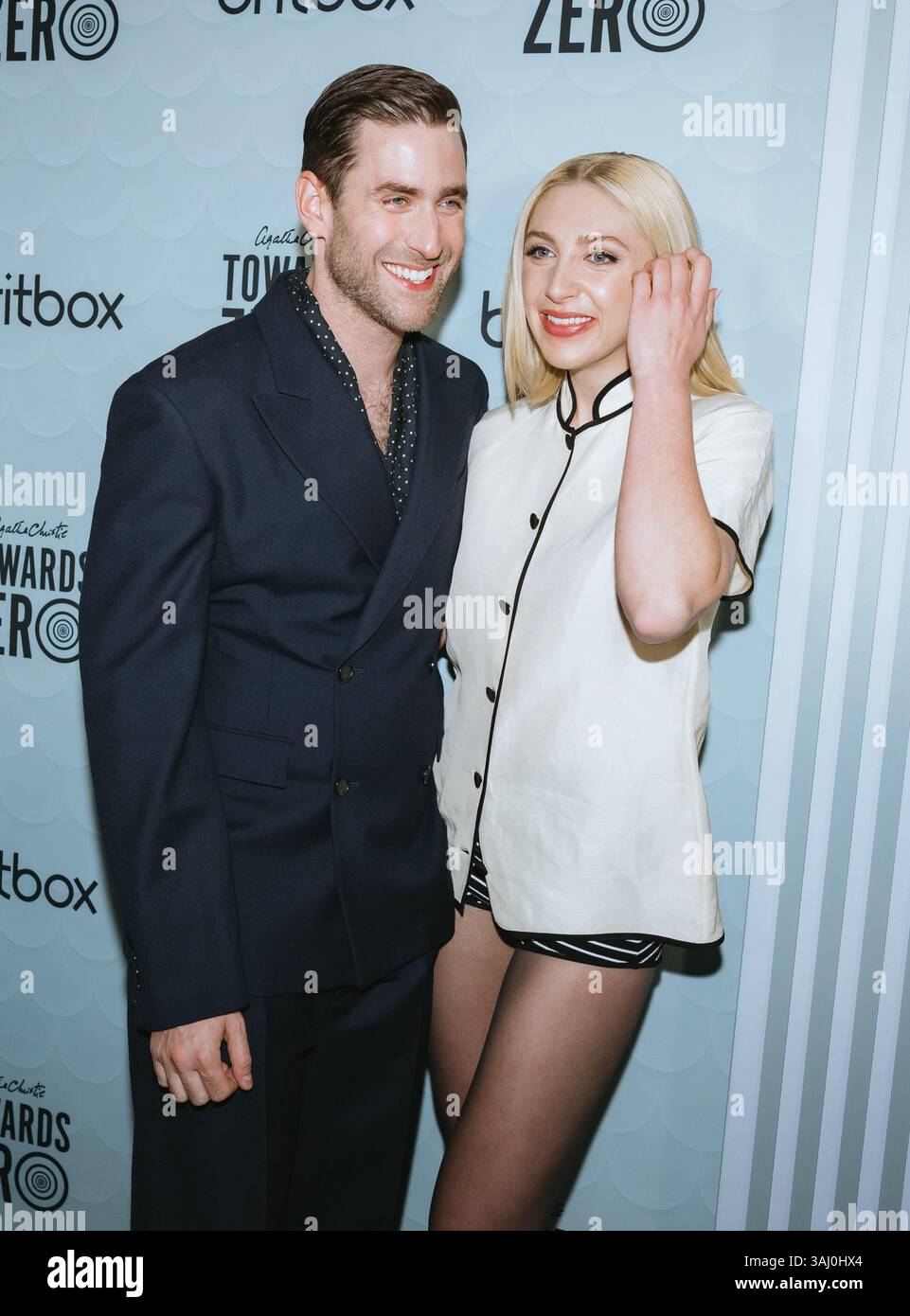 April 9, 2025, New York, New York, USA: Oliver Jackson-Cohen and Ella ...