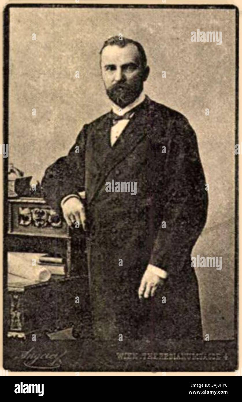 This 1888-1889 portrait by Viktor Angerer depicts Hikisch Lajos, a ...