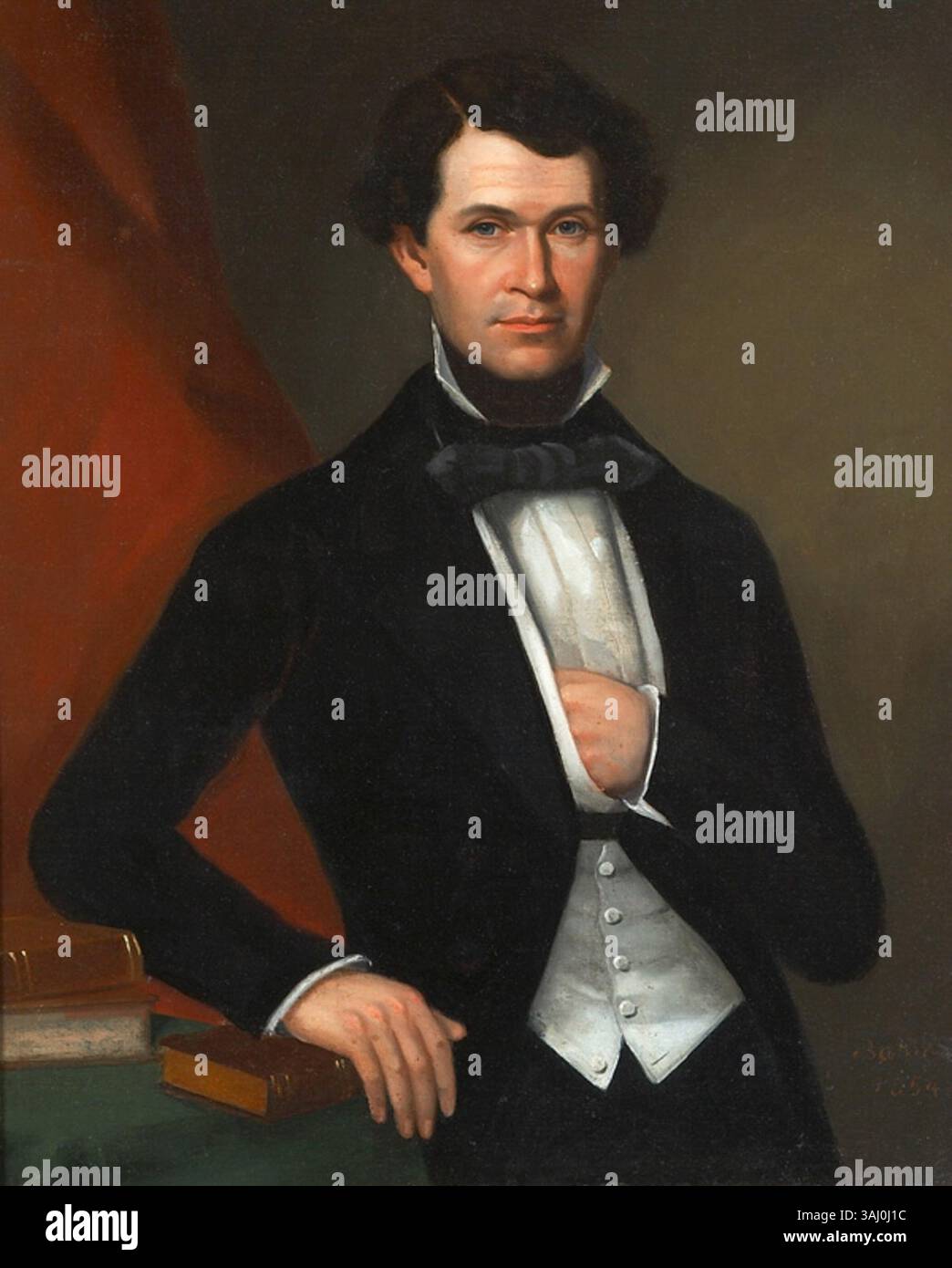 This 1854 portrait by Louis Joseph Bahin depicts Joseph Dunbar Shields ...
