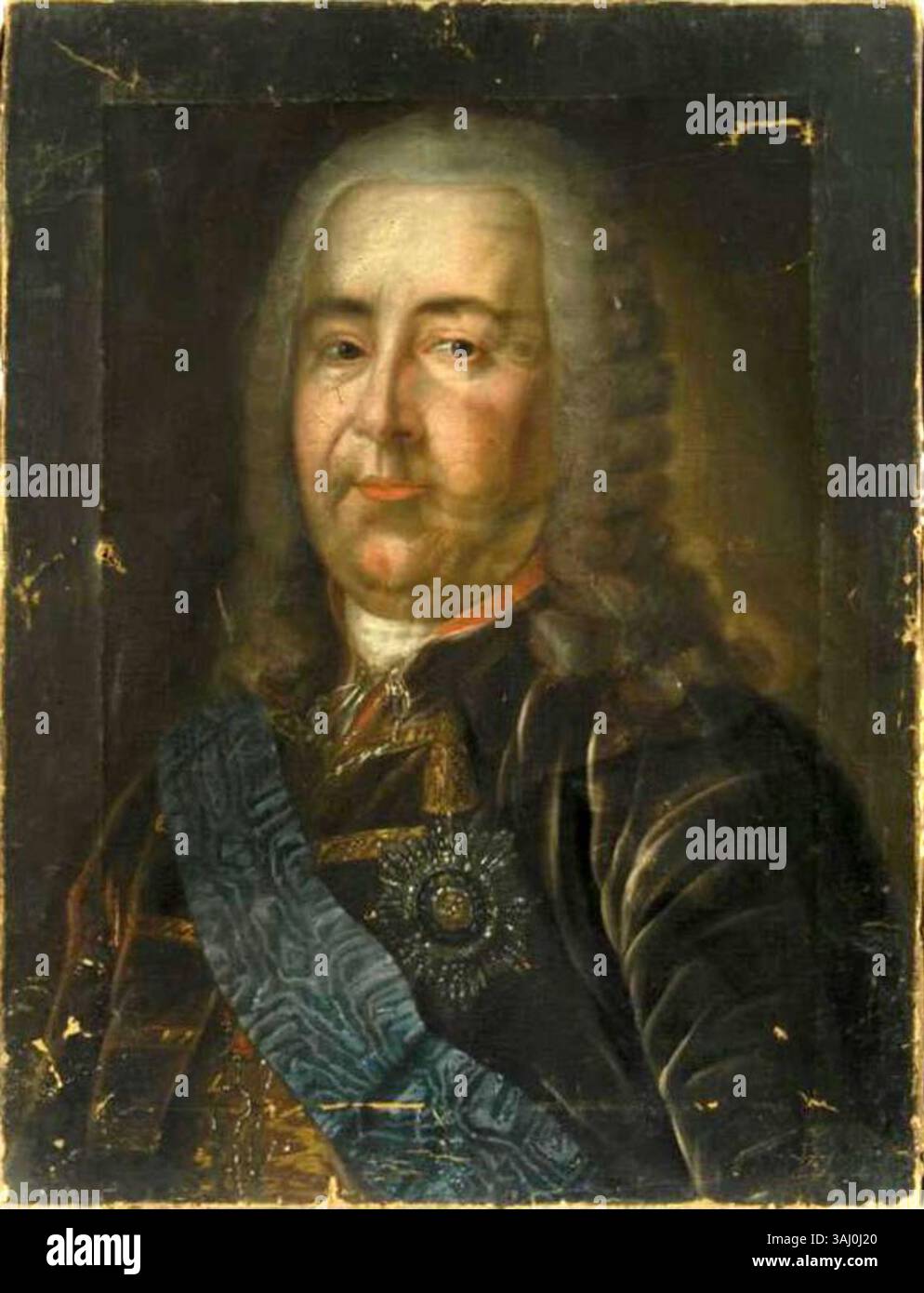 Portrait of Alexander Ivanovich Rumyantsev by an unidentified artist ...