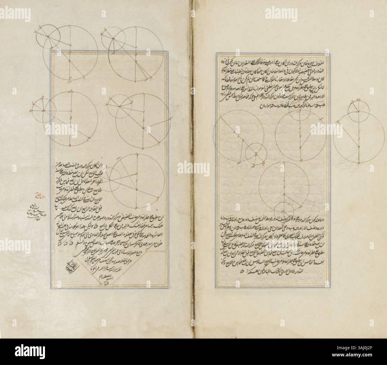 This 18th-century Qajar manuscript on astronomy contains black nasta ...