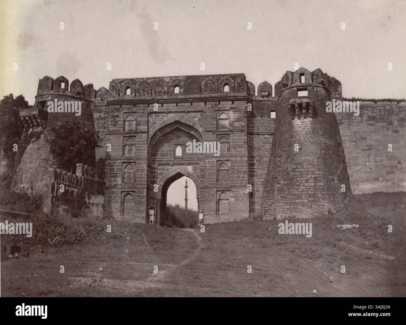 Photograph from around 1888 showing the East gate of the Fort in ...