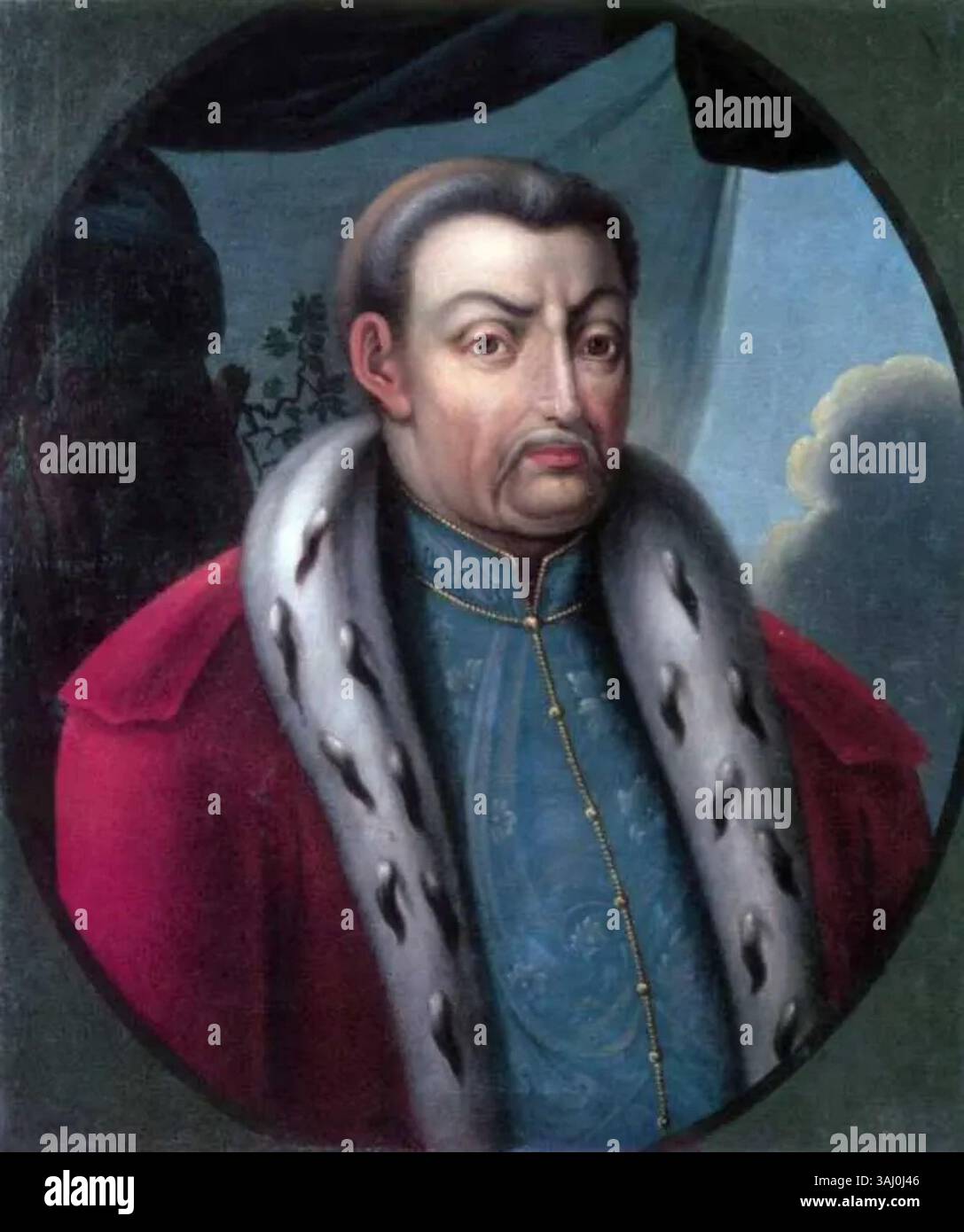 A portrait of Pavlo Polubotok, an 18th-century Ukrainian statesman ...