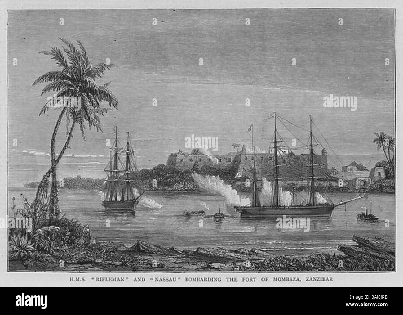 This wood engraving from *The Graphic* (20 March 1875) depicts the ...