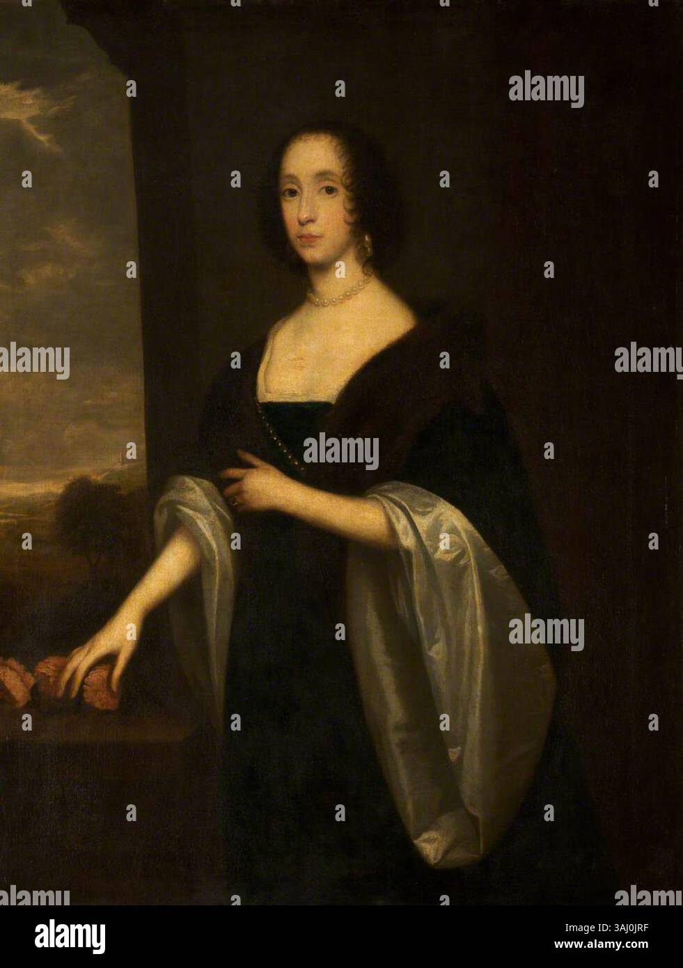 This 17th-century portrait, attributed to the British School, depicts ...