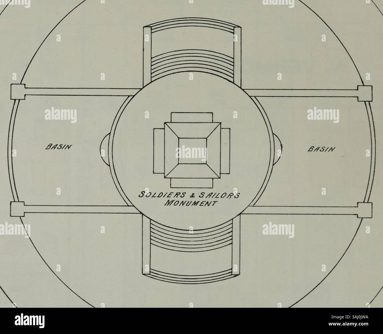 This 1898 Sanborn Fire Insurance map shows the location of the Soldiers ...