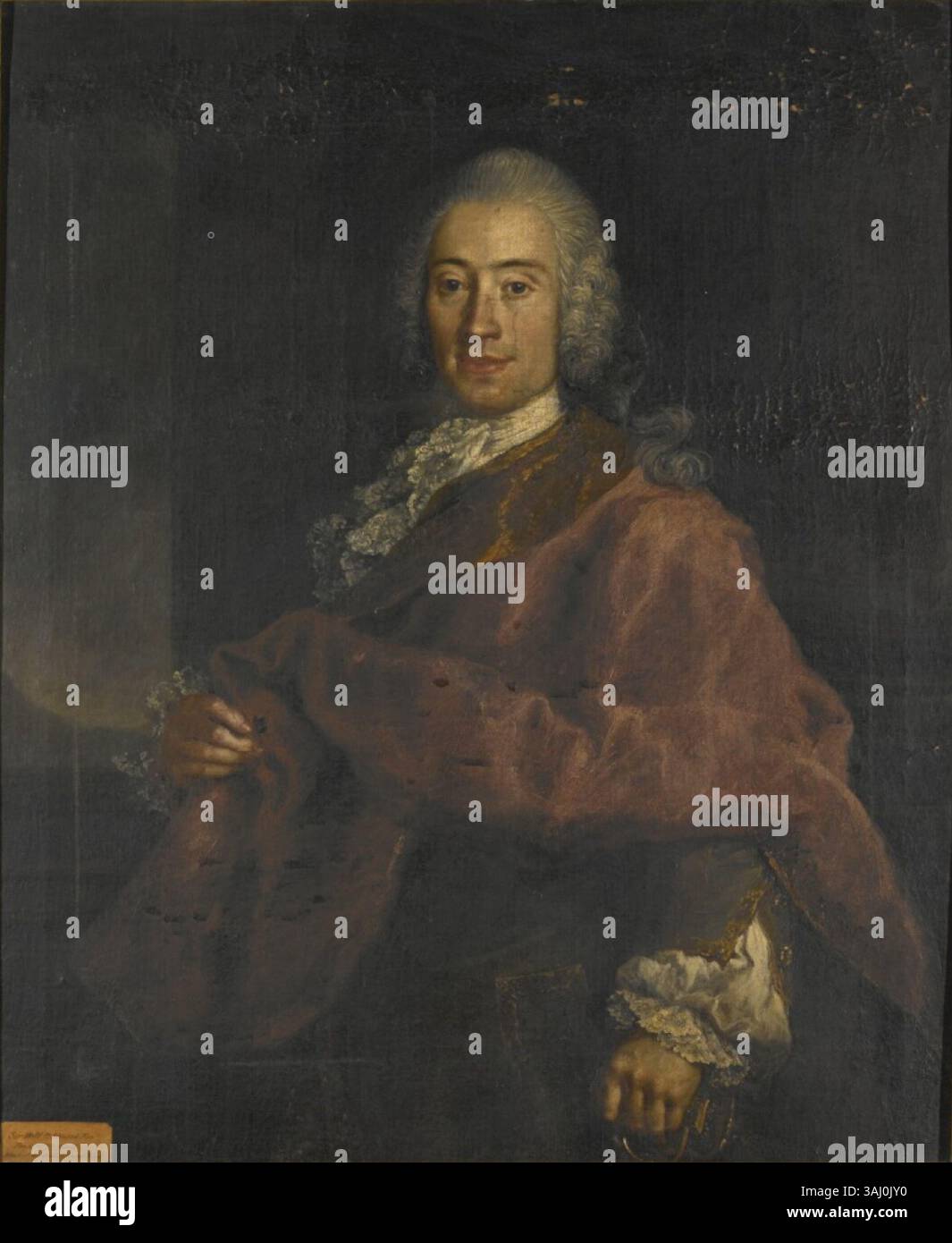 Attributed to Alessandro Longhi, this portrait depicts Sir William ...