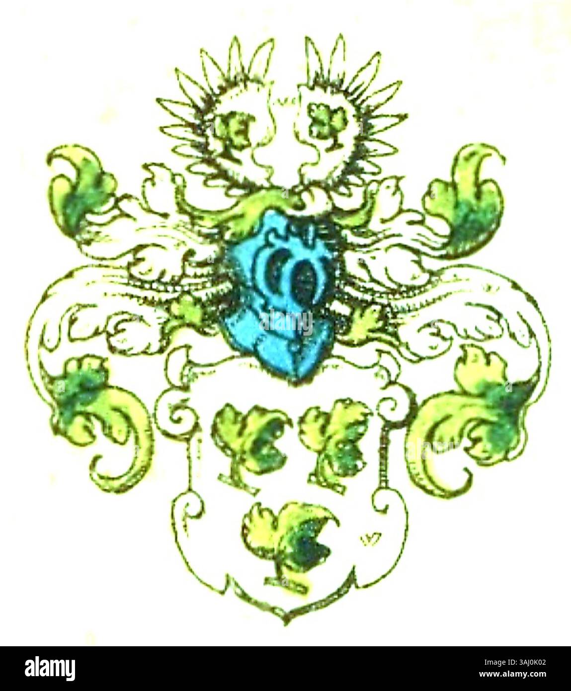This 1605 engraving by Johann Siebmacher shows the coat of arms of the ...