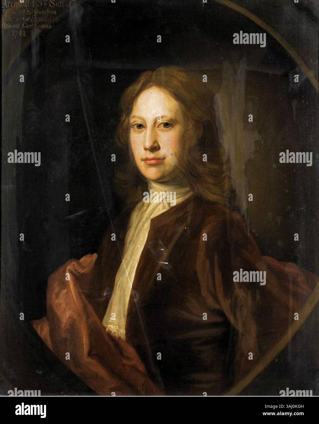 Portrait of Archibald, 3rd son of Charles, 9th Lord Elphinstone ...