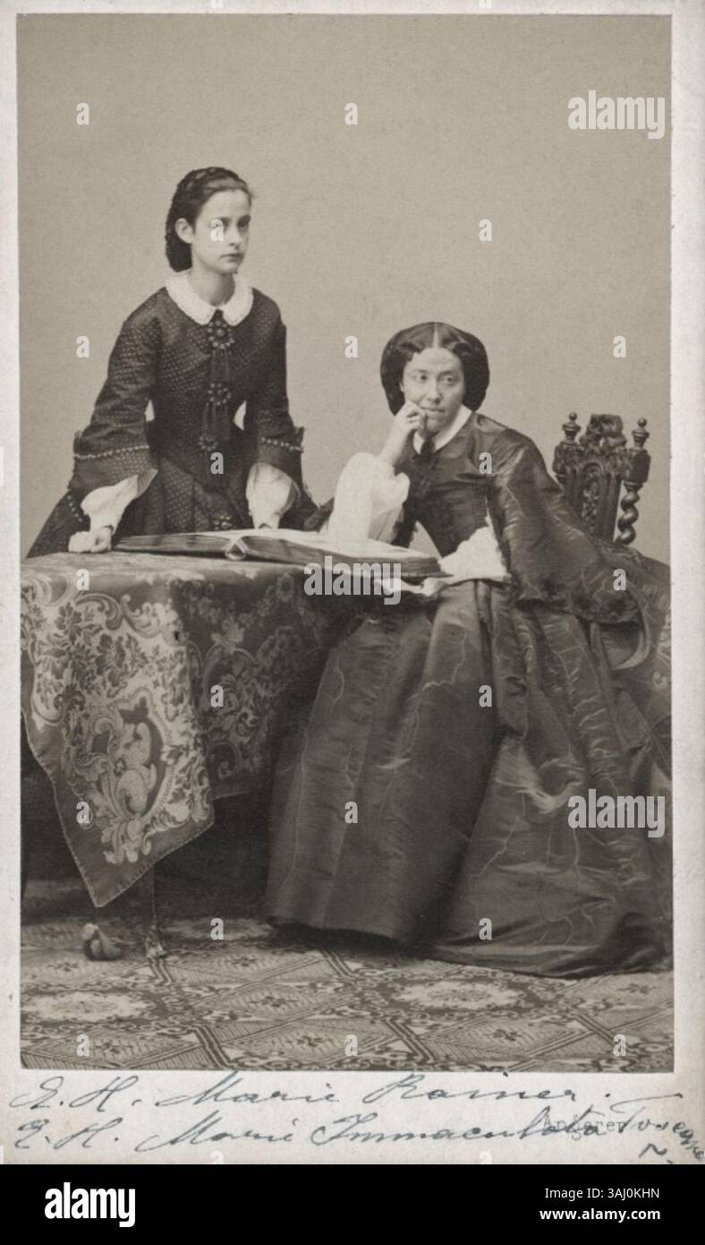 This portrait depicts Archduchess Maria Karoline of Austria with her ...