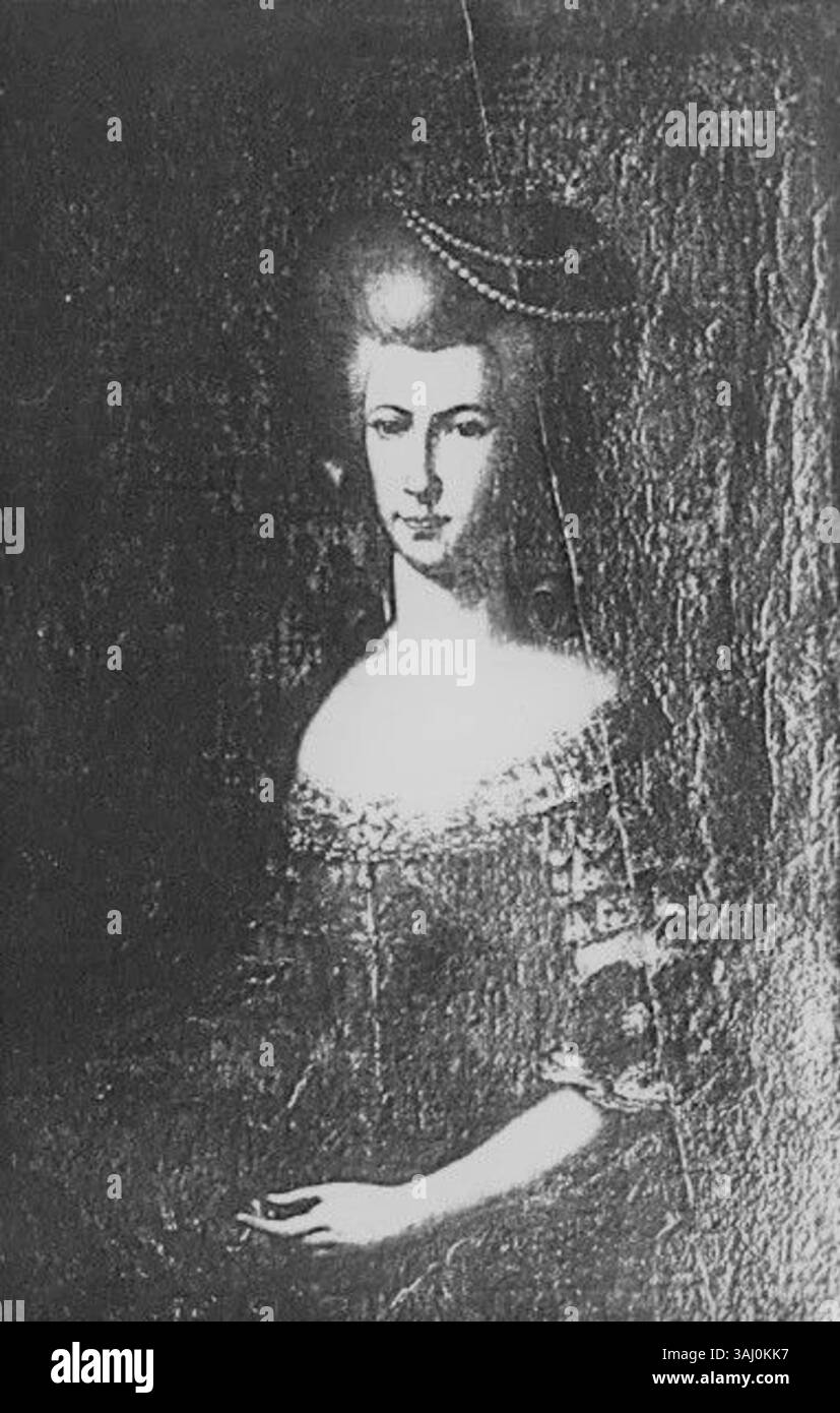This 18th-century portrait depicts Princess Gabriella of Savoy ...