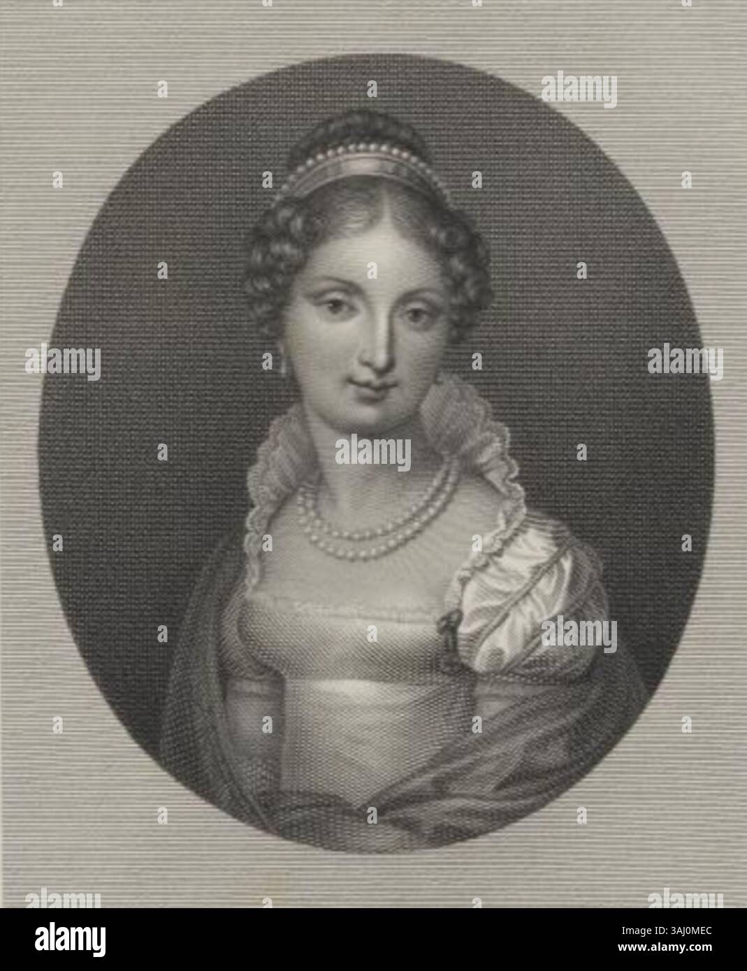 This 1821 engraving by Antonio Perfetti depicts Maria Anna of Saxony ...