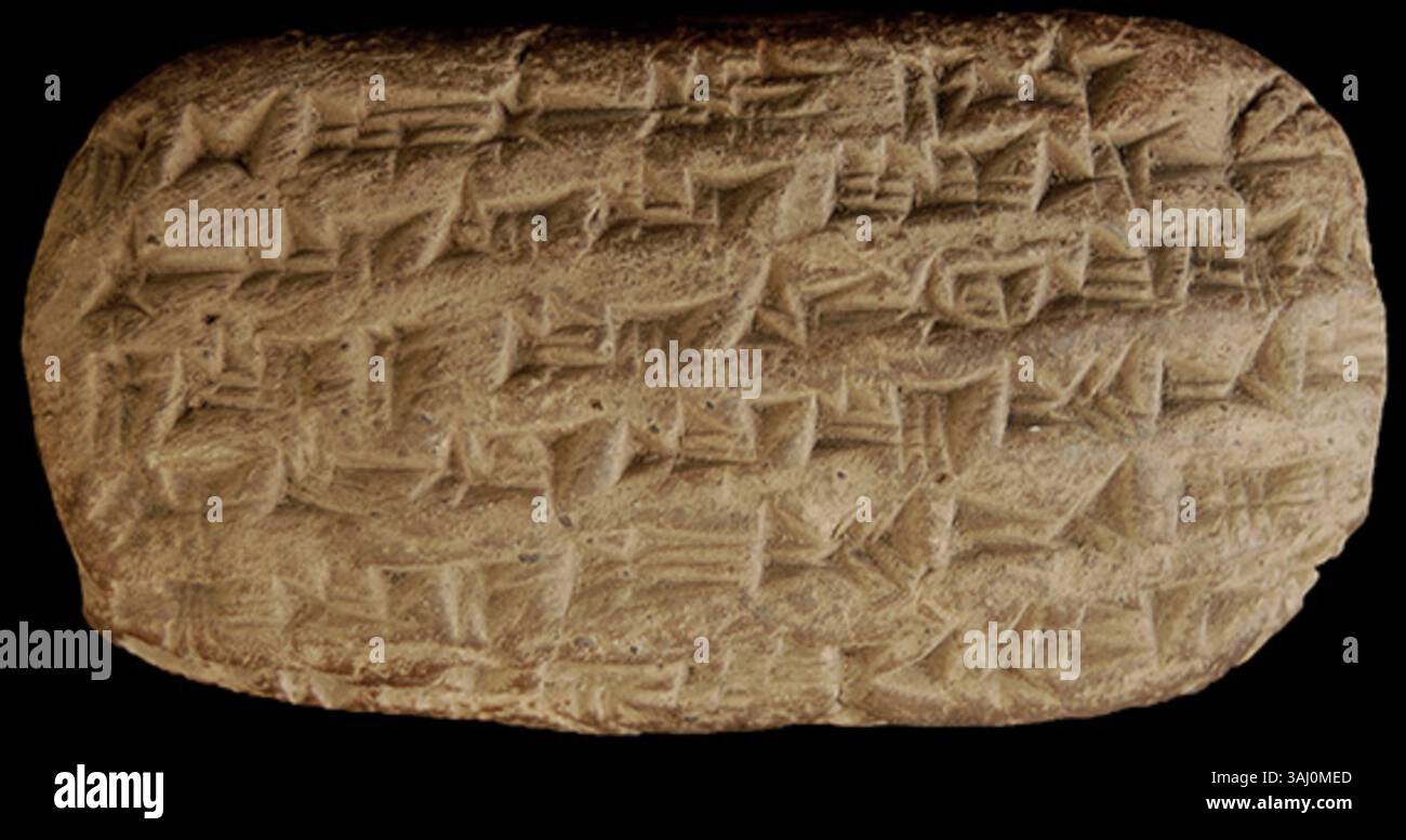 This 7th-century BC cuneiform tablet contains a letter written by the ...