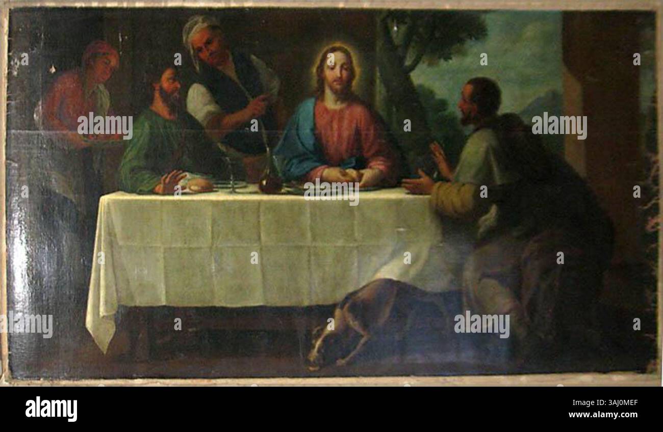 This 1543 painting, after Titian, depicts the biblical scene of the ...