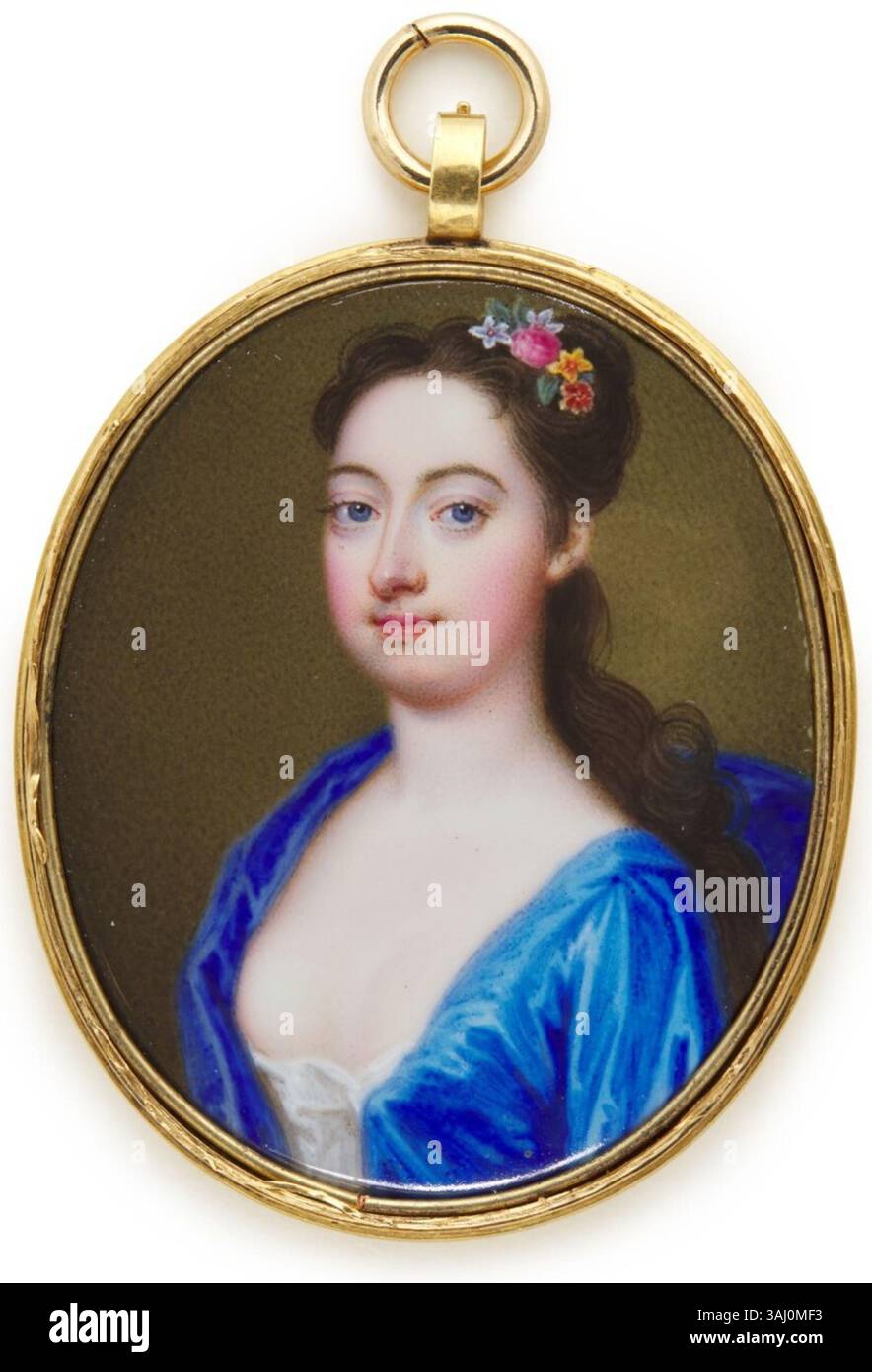 A 1720 enamel portrait by Christian Friedrich Zincke, traditionally ...