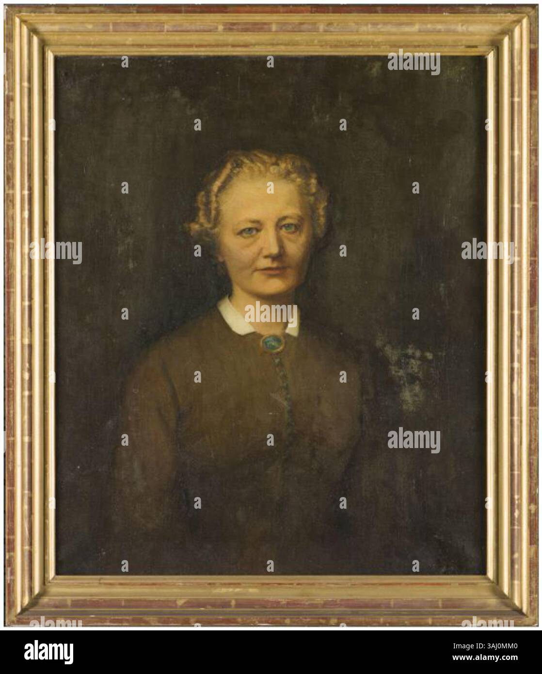 This 1885 oil on canvas portrait depicts Catharina van Haersma de With, wife of Johannes Galenus ...