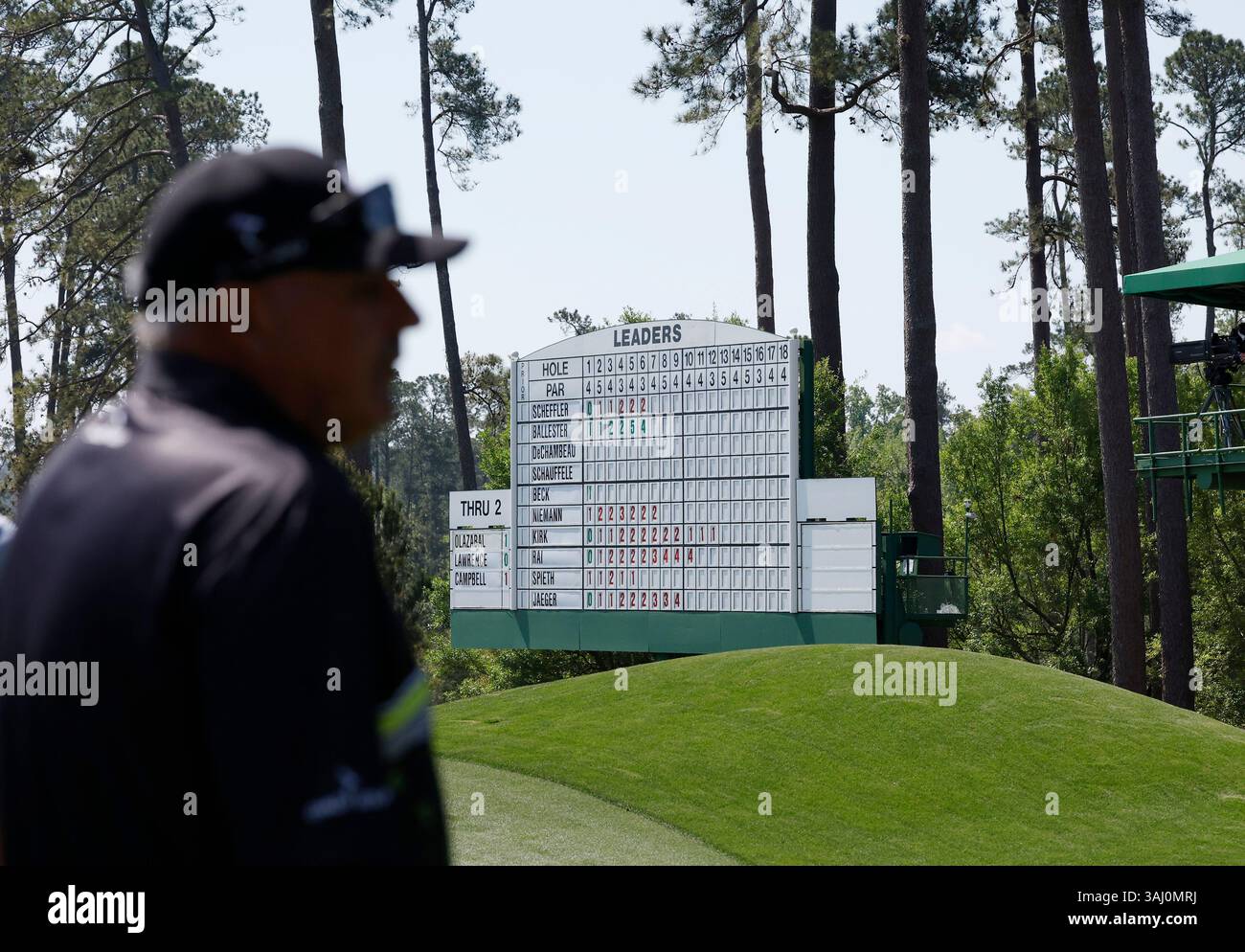 Angel Cabrera of Argentina stands on the fourth tee box during the ...