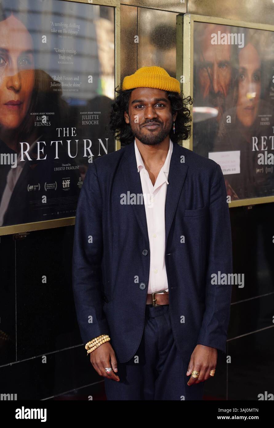 Amesh Edireweera attending the gala screening of The Return, at Curzon ...