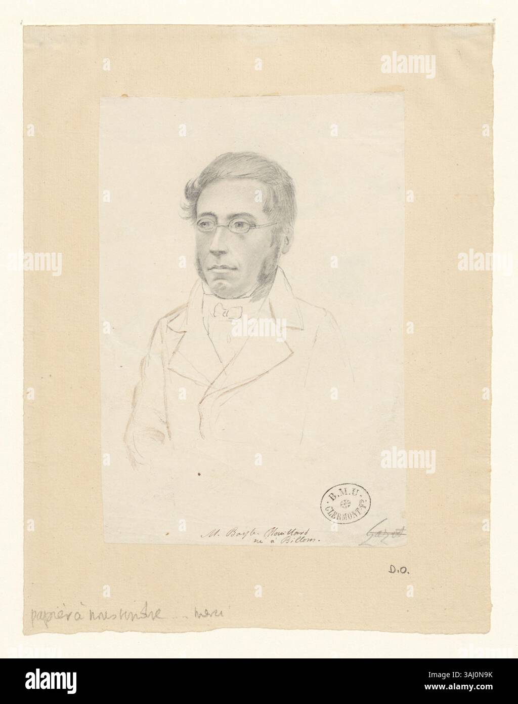 This drawing features Jean-Baptiste Bayle-Mouillard, born in Billom ...