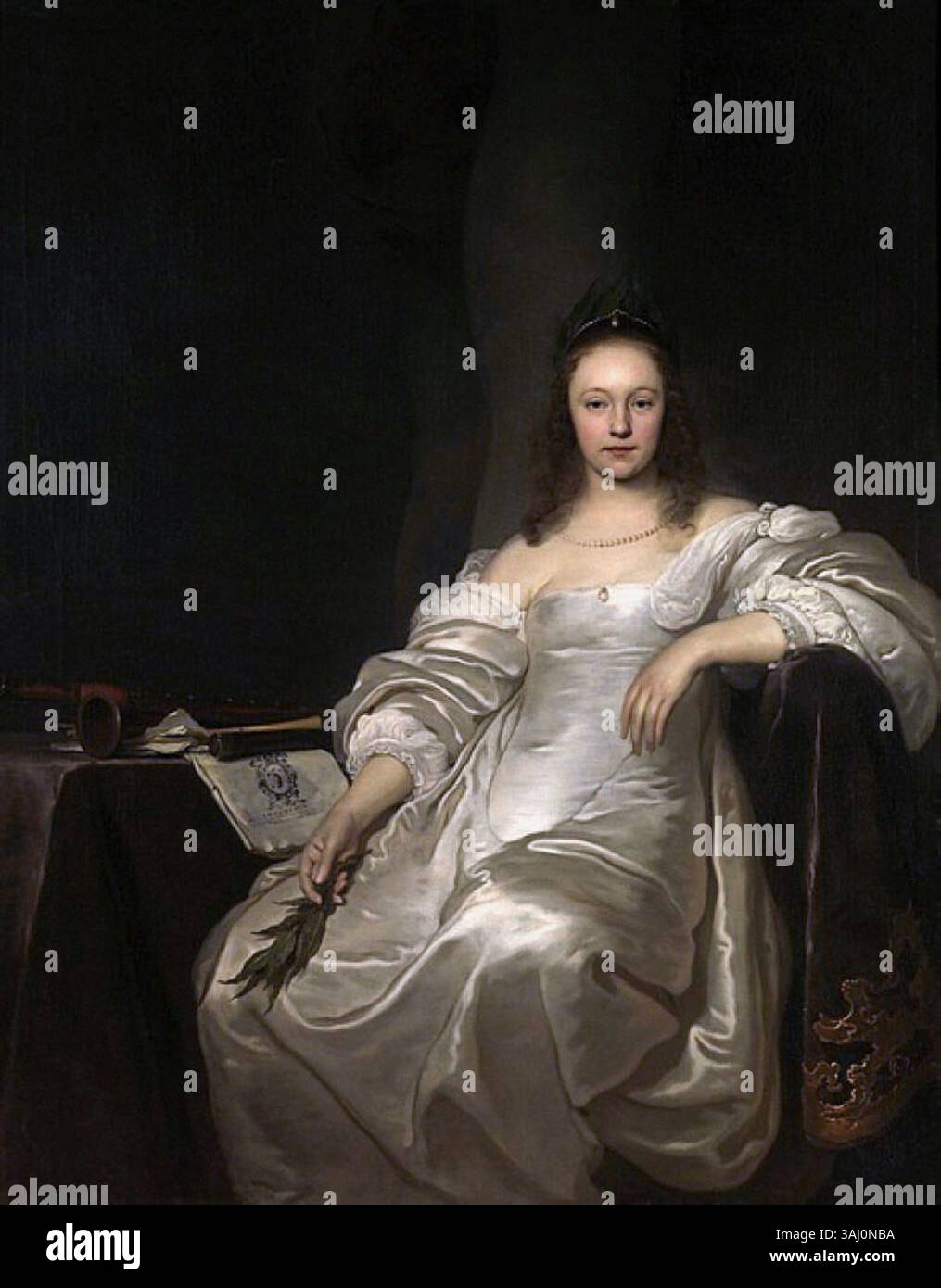 Jacob Adriaensz Backer's circa 1650 portrait of a lady as Euterpe, the ...