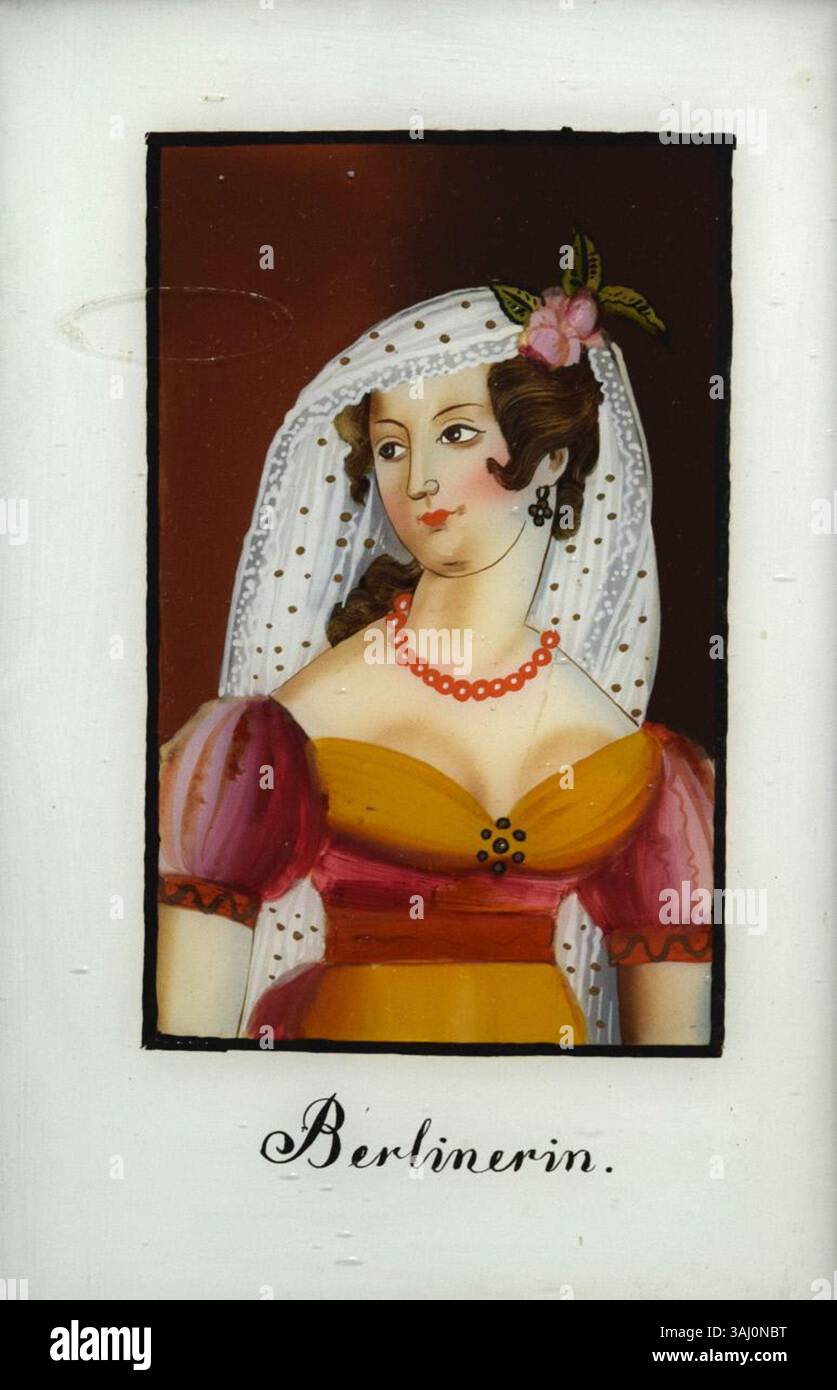 This circa 1850 portrait titled 'Berlinerin' depicts a woman from ...